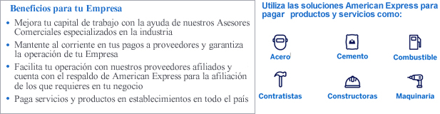 Contacto con American Express Company México, S.A. de C.V. (AMEXCO)